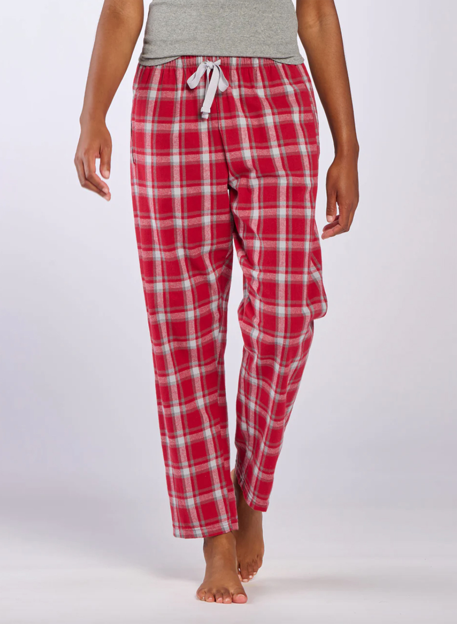 Boxercraft Womens Haley Heritage Garnet Plaid Flannel Pajama Pant